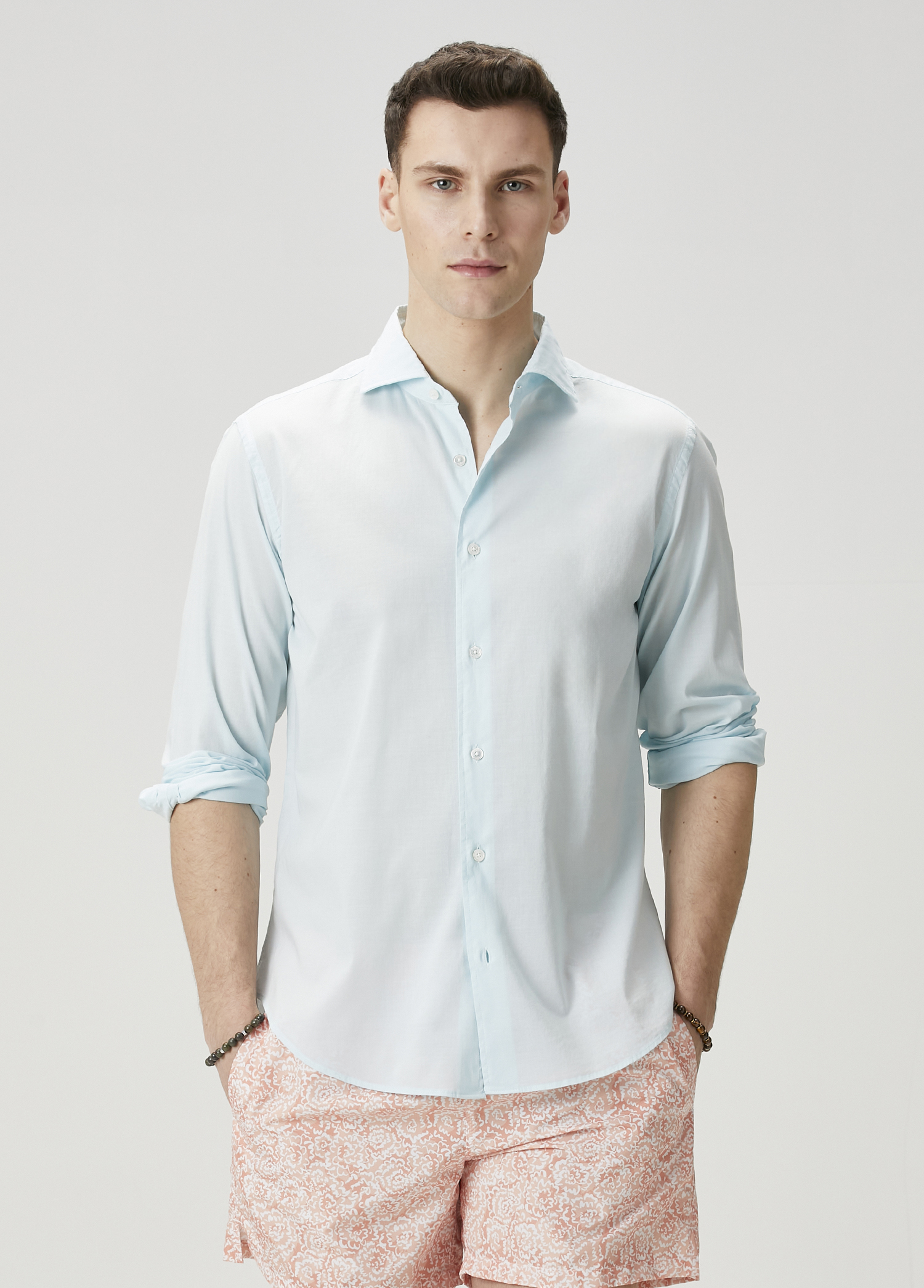 Fedeli Turkuaz Erkek Sean Turkuaz Gömlek 1714487 | Beymen