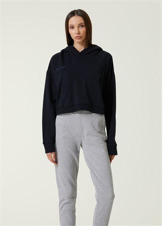 Camilla and Marc Kadın Lacivert Kapüşonlu Logolu Sweatshirt 0 US Camilla and Marc Kadın Lacivert Kapüşonlu Logolu Sweatshirt 0 US