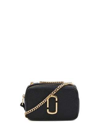 Marc Jacobs (The) Kadın Glam Shot 7 Siyah Deri Omuz Çantası EU Marc Jacobs (The) Kadın Glam Shot 7 Siyah Deri Omuz Çantası EU