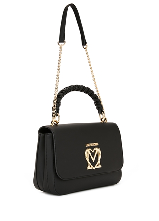 Love Moschino Kadın Siyah Logolu Omuz Çantası Eu Love Moschino Kadın Siyah Logolu Omuz Çantası Eu