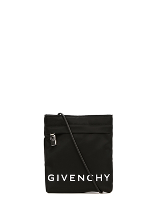 Givenchy Erkek Siyah Logolu Omuz Çantası Eu Givenchy Erkek Siyah Logolu Omuz Çantası Eu