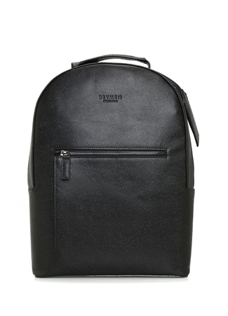 Beymen Collection Erkek Vatos Siyah Logolu Deri Sırt Çantası EU Beymen Collection Erkek Vatos Siyah Logolu Deri Sırt Çantası EU