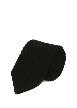 Beymen Collection Erkek Siyah Mikro Dokulu Kravat EU IT