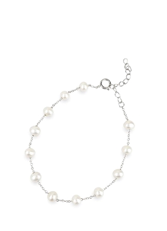 Lulu Jewelery Kadın Mercy Pearl Gümüş Rengi Bileklik Gri EU Lulu Jewelery Kadın Mercy Pearl Gümüş Rengi Bileklik Gri EU