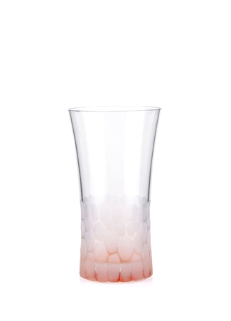 Accract Benek Desenli 4lü Cam Meşrubat Bardağı Seti Turuncu