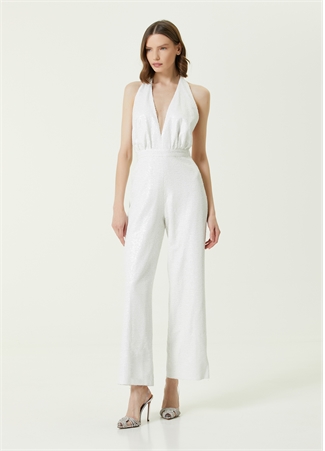 In the Mood for Love Kadın Lindsay Beyaz V Yaka İşlemeli Abiye Tulum XS EU In the Mood for Love Kadın Lindsay Beyaz V Yaka İşlemeli Abiye Tulum XS EU