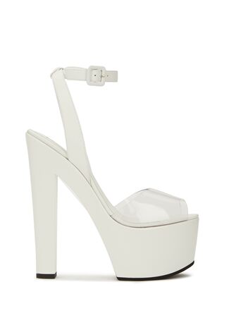 Giuseppe Zanotti Kadın Beyaz Deri Sandalet 36 EU Giuseppe Zanotti Kadın Beyaz Deri Sandalet 36 EU
