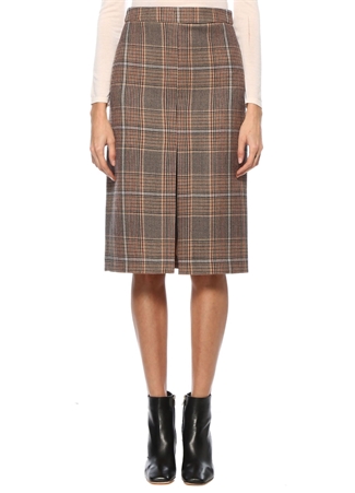Beymen Collection Kadın Bej Yüksek Bel Ekoseli Midi Yün Etek 36 Beymen Collection Kadın Bej Yüksek Bel Ekoseli Midi Yün Etek 36