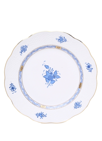 Herend Apponyi Mavi Desenli 28 cm Porselen Tabak Mavi Herend Apponyi Mavi Desenli 28 cm Porselen Tabak Mavi