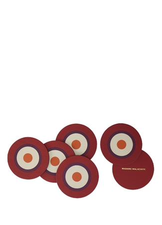 Madame Malachite Beymen Exclusive Stella Bardak Altlığı Kırmızı