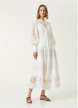 Alemais Kadın Elbise Bej 6 Us