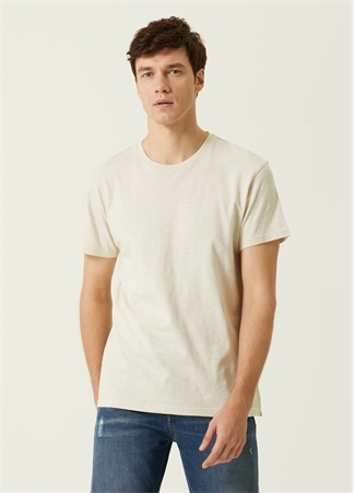 Closed Erkek Relaxed Fit Ekru Organik Pamuk Basic T-shirt Beyaz S EU Closed Erkek Relaxed Fit Ekru Organik Pamuk Basic T-shirt Beyaz S EU