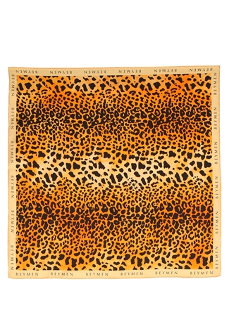 Beymen Kadın Abstract Leopar Desenli 70x70 İpek Eşarp Turuncu EU Beymen Kadın Abstract Leopar Desenli 70x70 İpek Eşarp Turuncu EU