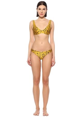Zimmermann Kadın Lulu Sarı Desenli Bikini Takımı 2 Us