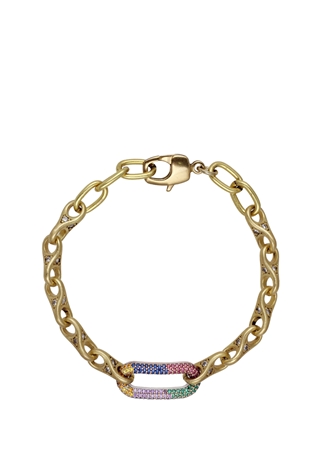 Ponponiere Kadın Moonbow Zincir Formlu Bileklik Altın Rengi EU