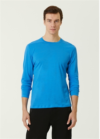 Isaora Erkek Mavi Logolu Yün Uzun Kollu T-shirt S EU Isaora Erkek Mavi Logolu Yün Uzun Kollu T-shirt S EU