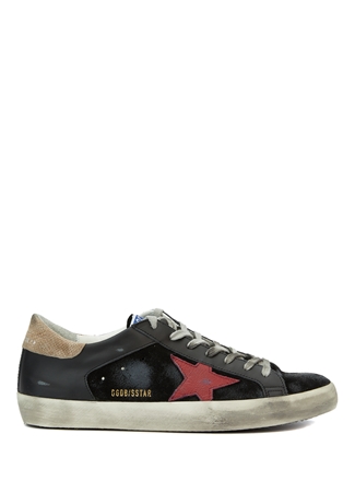 Golden Goose Erkek Superstar Siyah Deri Sneaker 40 EU Golden Goose Erkek Superstar Siyah Deri Sneaker 40 EU