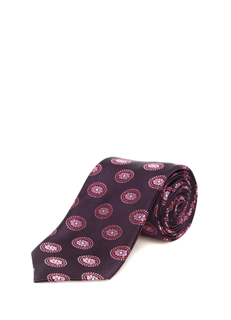 Canali Erkek Colorblocked Geometrik Desenli İpek Kravat EU Canali Erkek Colorblocked Geometrik Desenli İpek Kravat EU