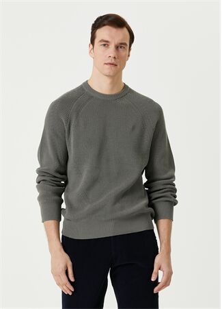 Z Zegna Erkek Yeşil Örgü Dokulu Kazak L It