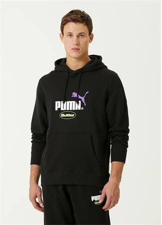 Puma Erkek X Butter Goods Siyah Kapüşonlu Logolu Sweatshirt S EU Puma Erkek X Butter Goods Siyah Kapüşonlu Logolu Sweatshirt S EU