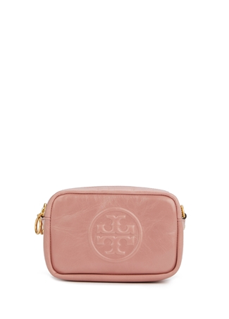 Tory Burch Kadın Pembe Logo Detaylı Deri Omuz Çantası EU Tory Burch Kadın Pembe Logo Detaylı Deri Omuz Çantası EU