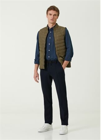 Beymen Club Erkek Lacivert Beli Kordonlu Nervürlü Örme Spor Pantolon 46