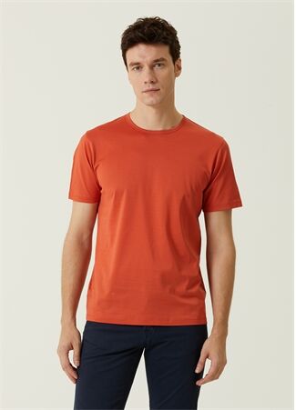 Theory Erkek Kırmızı Bisiklet Yaka T-shirt Pembe S EU