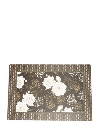 Luxuria Çiçek Desenli Çift Taraflı Amerikan Servis Çok Renkli