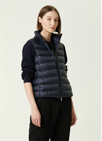 Moncler Kadın Lacivert Dik Yaka Triko Garnili Puff Mont XS EU Moncler Kadın Lacivert Dik Yaka Triko Garnili Puff Mont XS EU