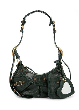 Balenciaga Kadın Le Cagole Yeşil Deri Çanta EU