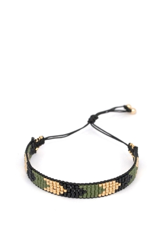 Beadberry Kadın Colorblocked Boncuklu Bileklik EU