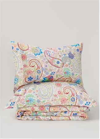 Etro Home Fildişi Şal Desenli Çift Kişilik Nevresim Takımı Bej