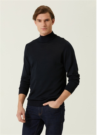 Network Erkek Slim Fit Lacivert Yün Kazak XS EU Network Erkek Slim Fit Lacivert Yün Kazak XS EU