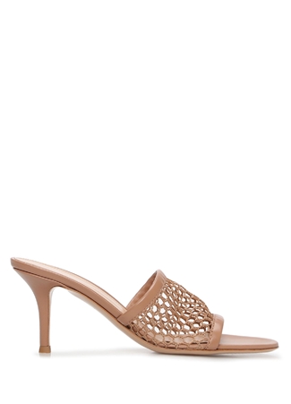 Gianvito Rossi Kadın Bej File Bant Detaylı Deri Terlik 36 EU