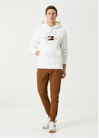 Tommy Hilfiger Erkek Icon Colorblocked Organik Pamuk Eşofman Altı Turuncu S EU