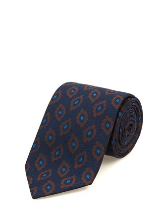 Fiorio Erkek Colorblocked Desenli İpek Kravat EU