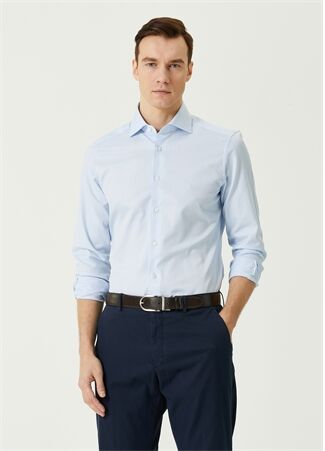 Zegna Erkek Mavi Gömlek 39 IT