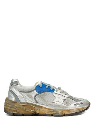 Golden Goose Kadın Dad Star Silver Deri Sneaker Gri 35 EU Golden Goose Kadın Dad Star Silver Deri Sneaker Gri 35 EU