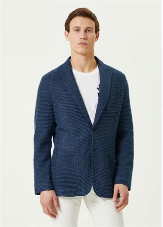 Etro Erkek Lacivert Kelebek Yaka Keten Ceket M EU Etro Erkek Lacivert Kelebek Yaka Keten Ceket M EU