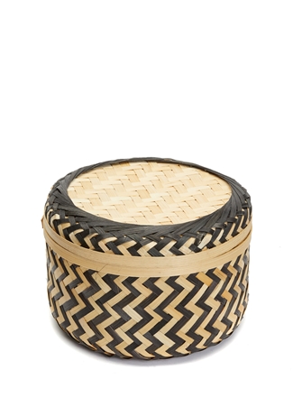 Bloomingville Jacob L Siyah Bambu Sepet