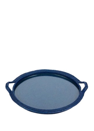 Aloha Life Lacivert Hasır Peynir Tabağı