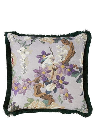 Etro Home Lila Siyah Çiçek Desenli 60x60 cm Dekoratif Yastık Pembe Etro Home Lila Siyah Çiçek Desenli 60x60 cm Dekoratif Yastık Pembe