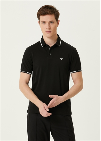 Emporio Armani Erkek Polo Yaka Siyah M Eu