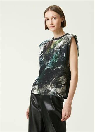 Allsaints Kadın Valhalla Coni Bisiklet Yaka Kolsuz T-shirt Siyah XS EU Allsaints Kadın Valhalla Coni Bisiklet Yaka Kolsuz T-shirt Siyah XS EU