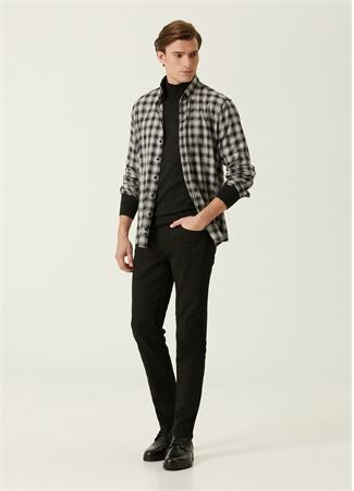 Network Erkek Slim Fit Siyah Spor Pantolon 29/30 EU