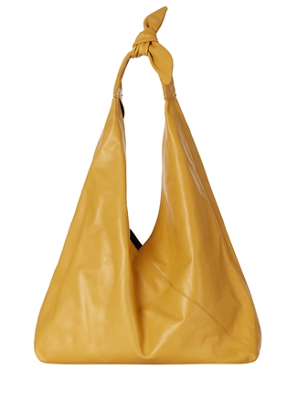 Jimba Kadın Lutetia Sarı Deri Omuz Çantası Eu