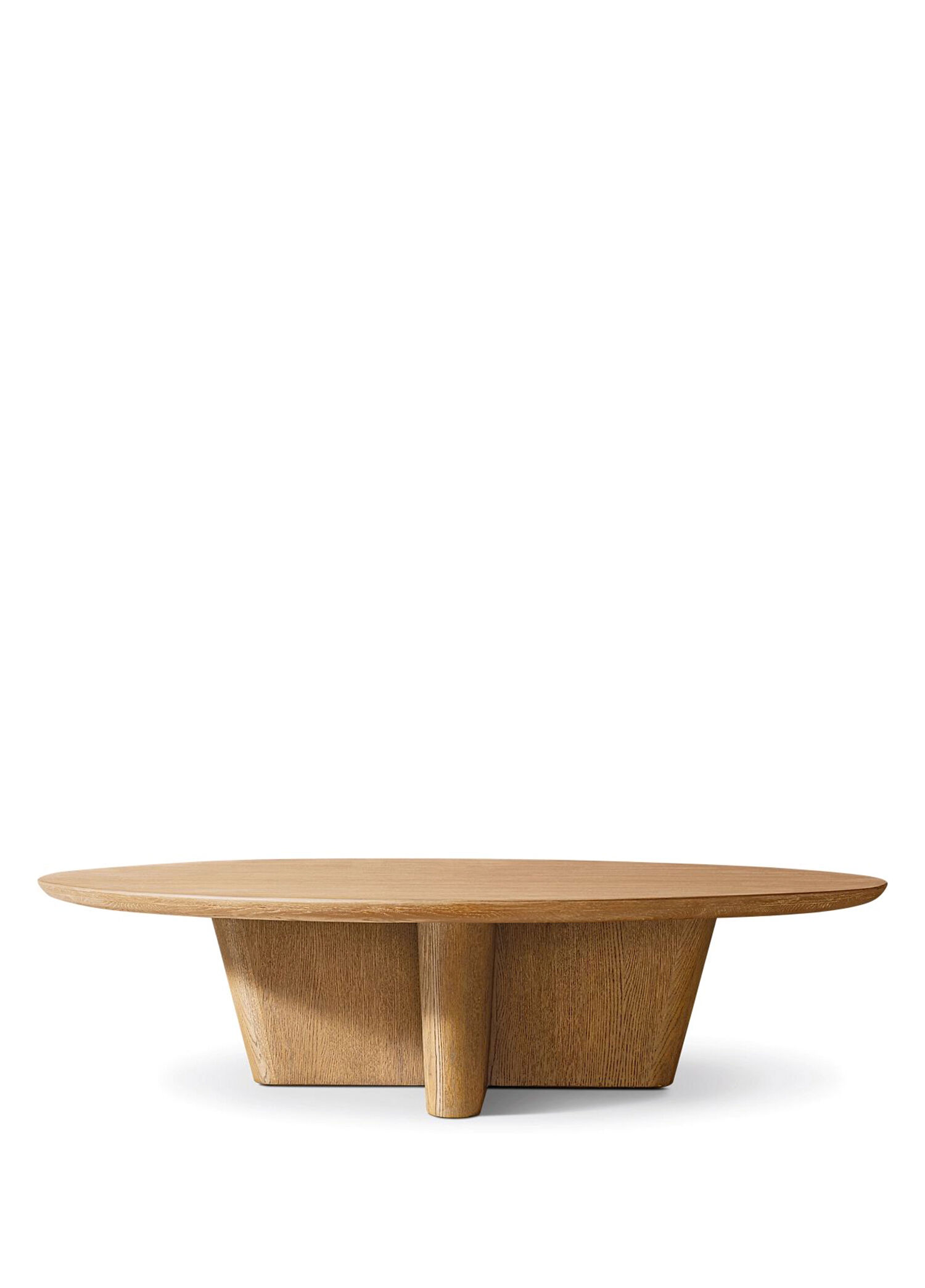 Latanwood - Glow Natural Oak Wooden Round Center Table