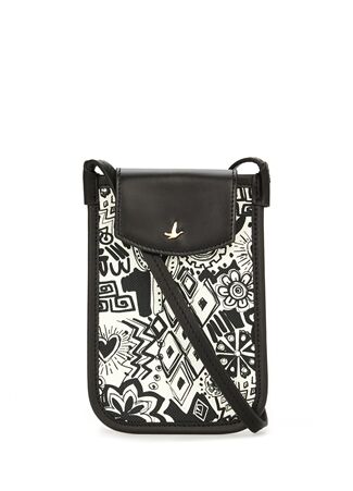 Beymen Club Kadın Siyah Graffiti Desenli Mini Çanta Eu