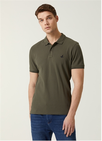Beymen Club Erkek Comfort Fit Haki Polo Yaka T-shirt S