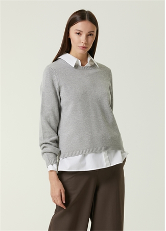 Selected Femme Kadın Gri Yün Kazak S EU Selected Femme Kadın Gri Yün Kazak S EU